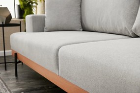 Atelier del Sofa 3-místná pohovka Liva - Grey, Šedá