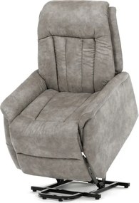 Polohovací křeslo šedé, elektrické TV-Q8575 GREY3