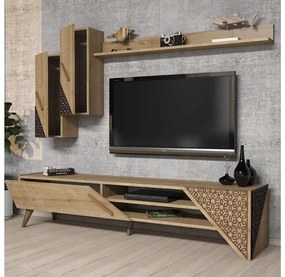 Designová TV sestava Gianna vzor dub