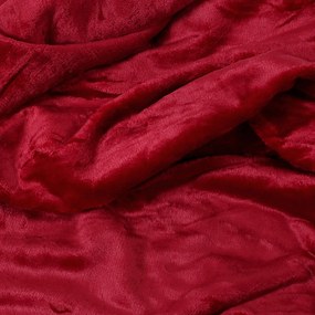 Goldea kvalitní deka z mikrovlákna - tmavě červená 150 x 200 cm