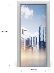 Fototapeta na dveře samolepící mrakodrap 85x205 cm