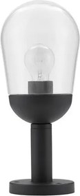 NV 9060195 Venkovní sloupkové svítidlo OMIKA tmavě šedý hliník a čiré sklo E27 1x12W 220-240V bez žárovky IP54 - NOVA LUCE