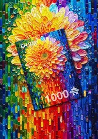 ENJOY Puzzle Květinová mozaika / 1000 dílků / od 14 let