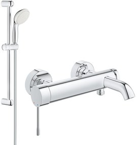 Set vanová baterie Grohe Essence 33624001, sprchová sada Grohe New Tempesta 27924001