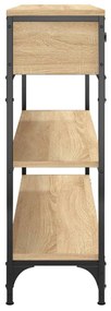 Konzolový stolek dub sonoma 100 x 25 x 75 cm kompozitní dřevo