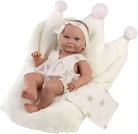Llorens 73814 NEW BORN HOLČIČKA - realistická panenka miminko s celovi