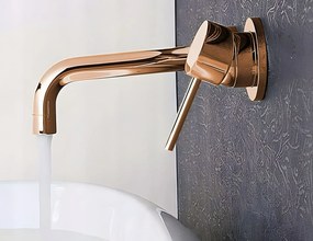 Rea Lungo - podomítková umyvadlová baterie, iBox, růžové-zlato, REA-B8548