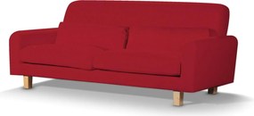 Potah na pohovku IKEA Nikkala krátký barva červená látka pletený vzor