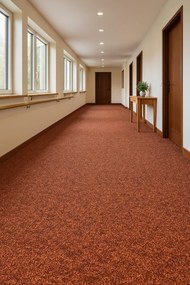 Condor Carpets, Metrážový koberec Extreme 293, zátěžový, na míru, šíře 4m,5m, hnědá, ab (mřížka), chodba / předsíň