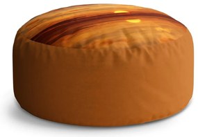 Taburet Circle oranžové slunce, oranžová