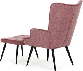 Relaxační křeslo AK-303 PINK2, sametová látka, růžová (68 x 72) cm