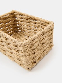 Sinsay - Pletený úložný koš - béžová