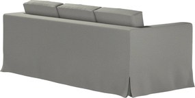 Potah na pohovku IKEA  Karlanda 3-místná nerozkládací, dlouhý barva šedá látka pletený vzor