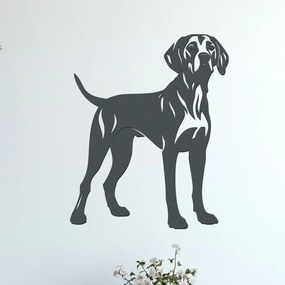 dřevo života Dřevěný obraz psa Bavorský barvář Zvolte rozměr (cm): 48x60, Zvolte barvu dekoru: Antracitová