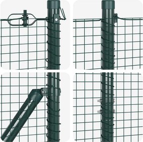 Svařované drátěné ploty s hroty 50 x 1,2 m Ocel potažená PVC 3352121