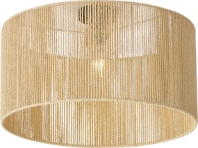 Stropní svítidlo černé s béžovým papírovým stínidlem 50/50/25 - Combi