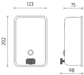 Nimco Zásobník na dezinfekční gel nebo tekuté mýdlo - HP 8131-18