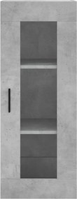 Skříň highboard betonově šedá 34,5x34x180 cm kompozitní dřevo 3199509