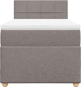 Box spring postel s matrací taupe 90x200 cm textil 3286567