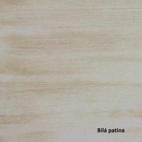 ARTEN Rustikální manželská postel POPRAD ACC01 - bílý vosk VELIKOST: 160x200 cm