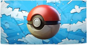 Sablio Ručník Pokemon ball Obloha - 70x140 cm