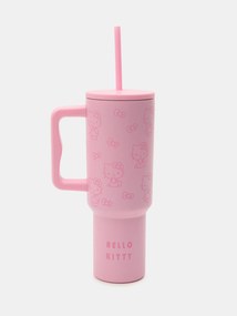 Sinsay - Termohrnek s rukojetí a brčkem Hello Kitty - vícebarevná