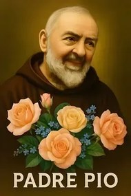 NORIMPEX Diamantové malování Svatý Padre Pio / 30x40 cm