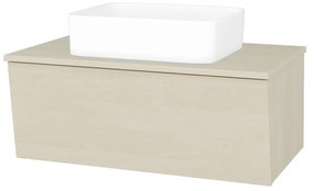 Dřevojas Koupelnová skříň INVENCE SZZ 80 (umyvadlo Joy) Varianta: L01 Bílá vysoký lesk / D17 Colorado