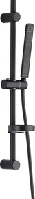 Kuchinox ARES, sprchový sloup s ruční sprchovou soupravou 70cm, černá matná, LAV-NKS_71A1