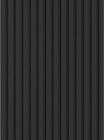 Mexen Lam-F, akustické stěnové lamely 275 × 31,5 cm, filc 6 mm, len černý, S105-275317-2812-069