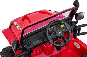 Elektrické autíčko Jeep Monster červené