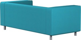 Potah na pohovku IKEA  Klippan 2-místná barva modrá látka pletený vzor