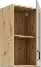 STILO ac | horní skříňka 40 GS-72 1F s policí | 40 cm | UNI dvířka | artisan/světle šedá
