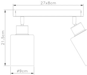 Globo 15465-2 - Bodové svítidlo HADERA 2xE27/15W/230V
