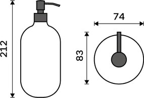 Nimco Dávkovač tekutého mýdla, pumpička plast ABU - ABH 31-X-88