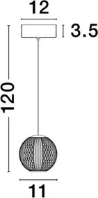 Závěsné LED svítidlo NOVA LUCE BRILLANTE 6W 3200K 9511010