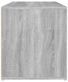 Lavice do předsíně 80 x 40 x 45 cm šedá sonoma kompozitní dřevo - Default Title
