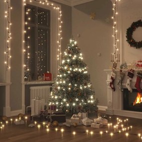 Světelný LED řetěz s 300 LED diodami teplý bílý 30 m PVC 330047