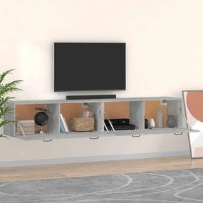 Nástěnné skříňky 2 ks betonově šedé 100x36,5x35 cm kompozit 3115671