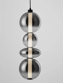 LED stmívatelné černo-šedé designové svítidlo Bally