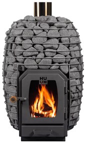 HUUM saunová kamna na dřevo HIVE Wood 13kW a 17kW, Steel 17kW