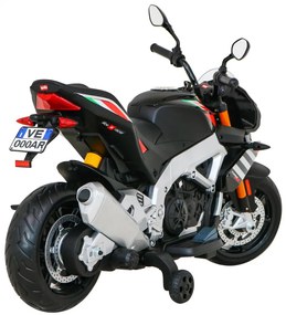 Dětská elektrická motorka Aprilia Tuono V4 Černá