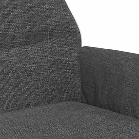 Relaxační křeslo tmavě šedé textil 341092