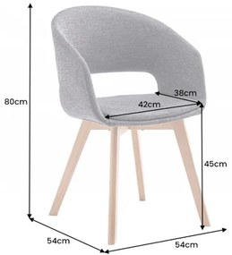 Šedá židle Nordic Star