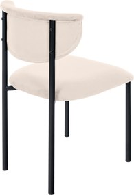 Konferenční židle Gambell samet – krémová