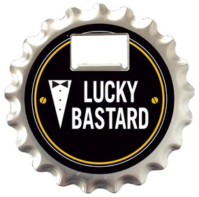 Lucky Bastard Otvírák na pivo, podtácek