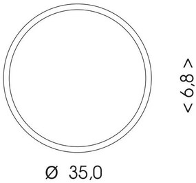 Ecolite WMAT350/HF-25W/BI - LED Stropní svítidlo se senzorem LED/25W/230V bílá