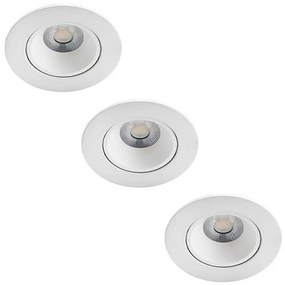 Philips - SADA 3x LED Stmívatelné koupelnové svítidlo ABROSA LED/9W/230V IP44