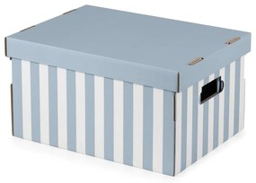 Kartonové úložné boxy s víkem v sadě 2 ks Stripes – Compactor