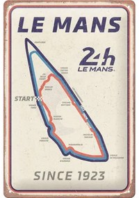 Postershop Plechová cedule: 24h Le Mans - Circuit - 20x30 cm
